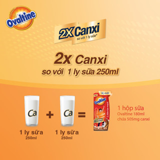 Thùng 48 hộp Thức uống lúa mạch gấp đôi Canxi hương vị sô-cô-la Ovaltine (180ml x 48) | Shopee ...