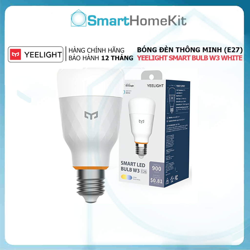 [White] Bóng đèn Yeelight LED Bulb W3 (E27) YLDP005 – Ánh sáng trắng ...