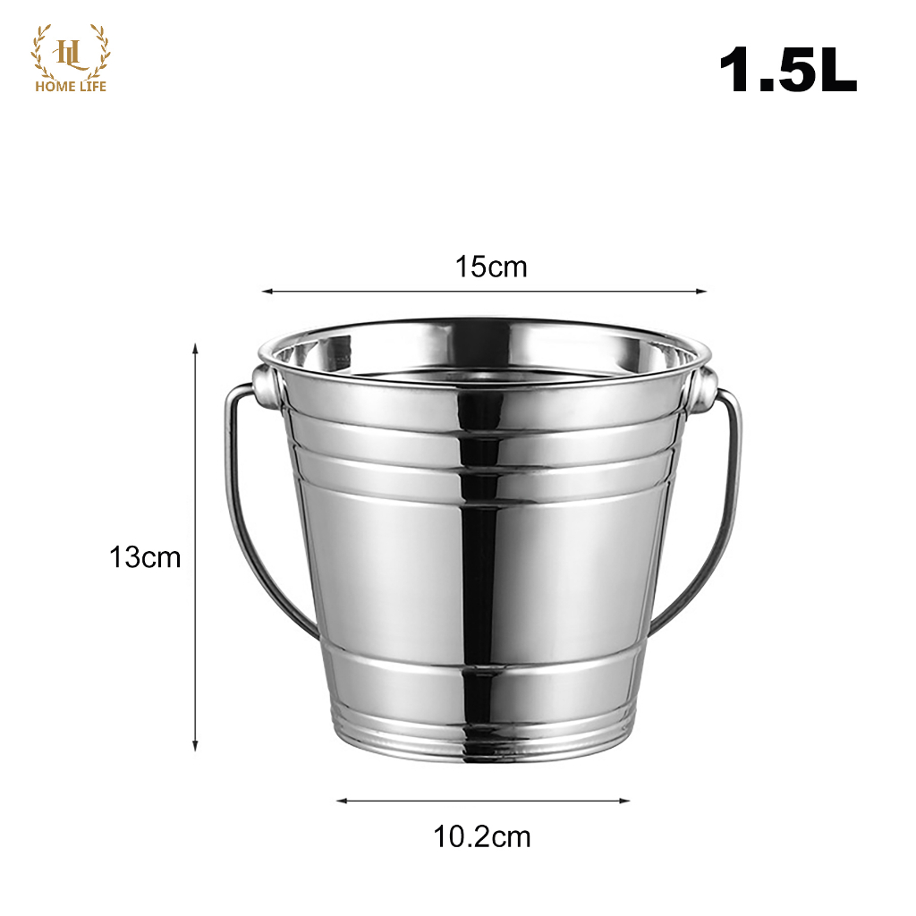 Xô Đá Quai INOX | XÔ ĐỰNG ĐÁ | XÔ ƯỚP LẠNH | XÔ ĐÁ CÓ TAY CẦM CHẤT LIỆU INOX KHÔNG GỈ | XÔ VÀNG ...