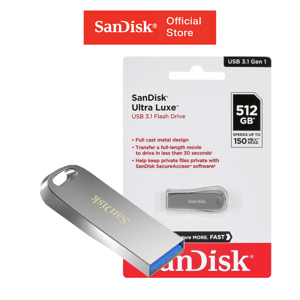 USB 3.2 SanDisk Ultra Luxe CZ74 512GB 400MB/s SDCZ74512GG46 | Shopee ...