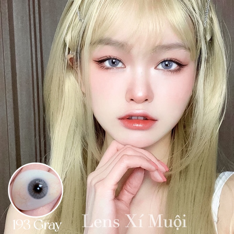 Lens Cận Xám Tây Có Độ,Kính Áp Tròng Màu Sáng Dành cho Nam/Nữ hạn dùng ...