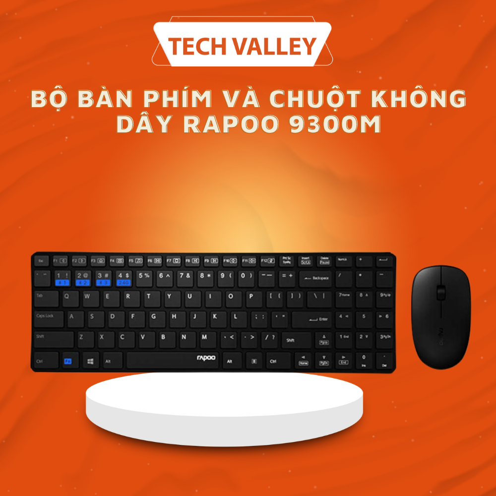 Bộ bàn phím và chuột không dây RAPOO 9300M - Hàng chính hãng | Shopee Việt Nam