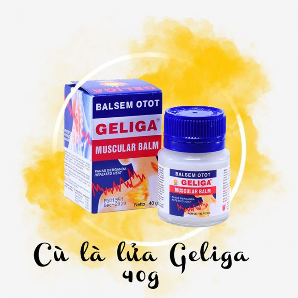 Dầu cù là lửa Geliga Muscular Balm hộp 1 lọ 40g | Shopee Việt Nam
