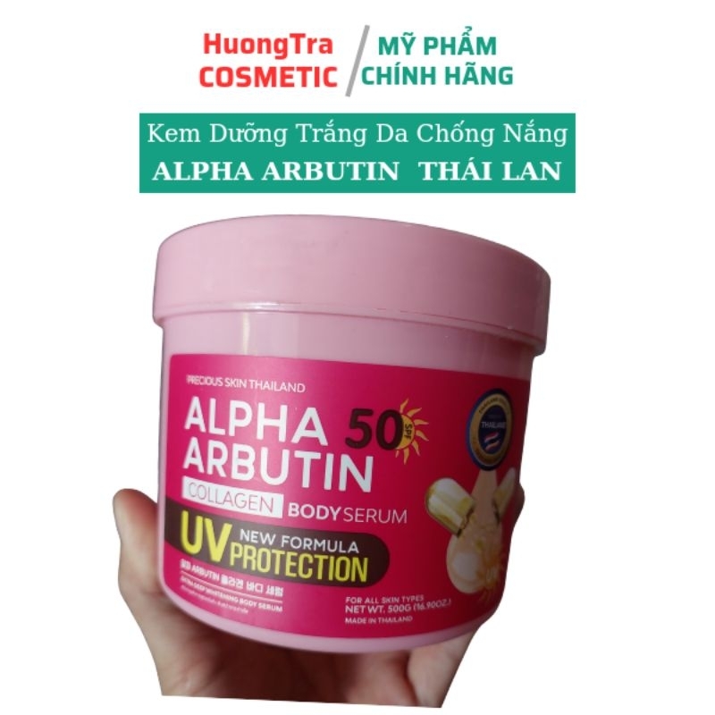 Kem dưỡng trắng chống nắng body Alpha Arbutin Collagen SPF50 - Thái Lan | Shopee Việt Nam