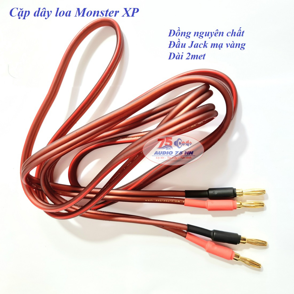 Dây loa bắp chuối Monster XP dài 2m - Dây đôi, 4 đầu bắp chuối | Shopee ...