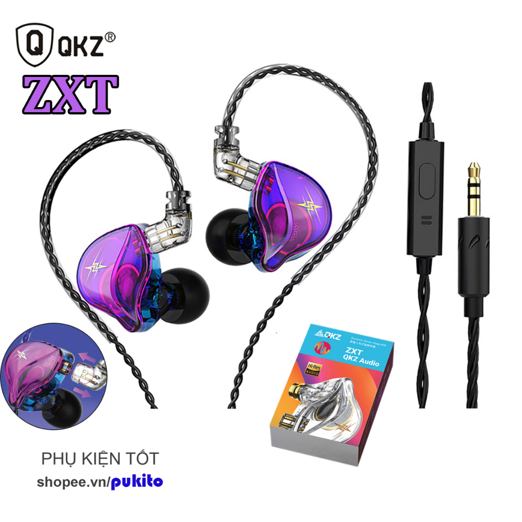 Tai Nghe Nhét Tai QKZ ZXT Bản Mới 2023 Đỉnh Cao Âm Thanh Sống Động ...