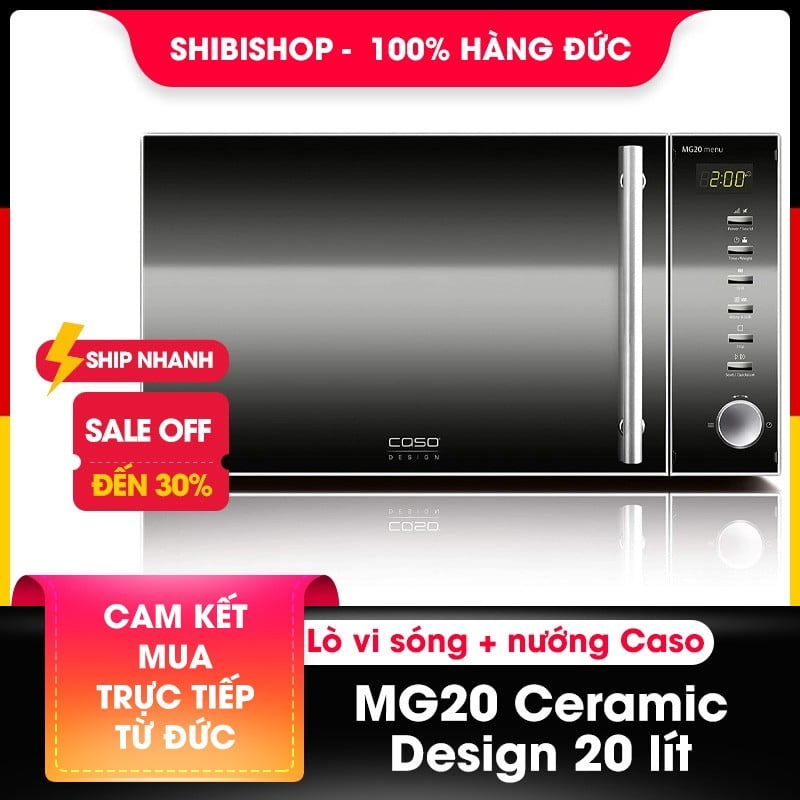 Lò vi sóng kèm nướng Caso MG20 Ceramic Design 20 lít | Shopee Việt Nam