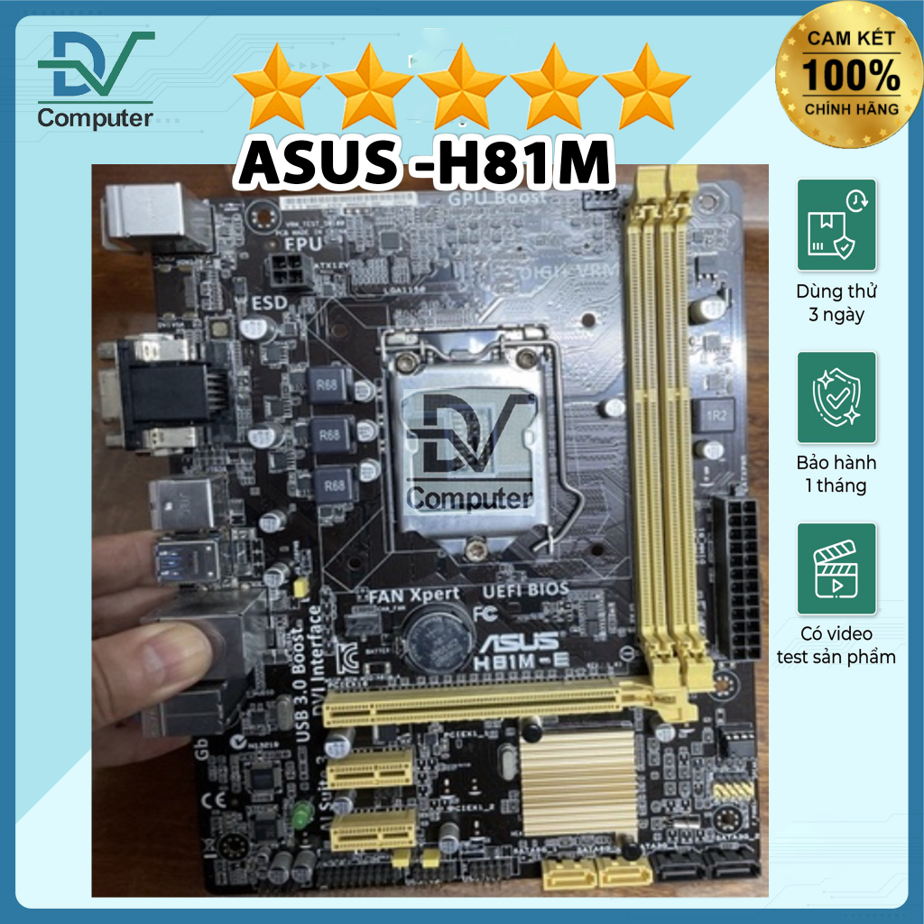 H81 Asus M-K (BẢO HÀNH 1 THÁNG ) sk-1150 | Shopee Việt Nam