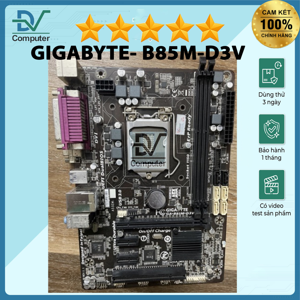 B85M-D3V Gigabyte bh 1 tháng | Shopee Việt Nam