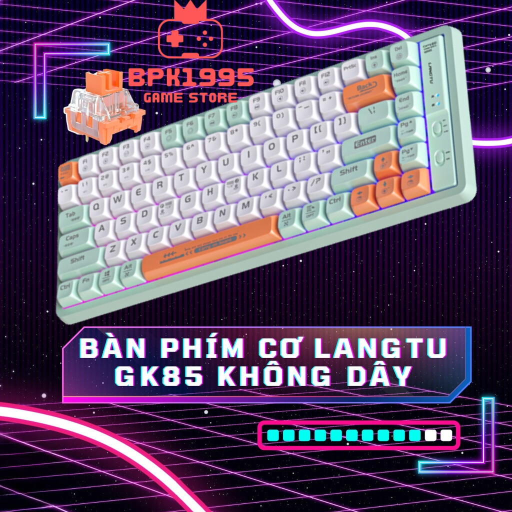 Bàn Phím Cơ Bluetooth Hotswap GK85 LANGTU Không Dây/ Có Dây Chống Ồn | Shopee Việt Nam