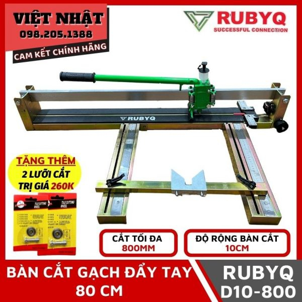 Bàn cắt gạch đẩy tay RUBYQ D10-800 | Shopee Việt Nam
