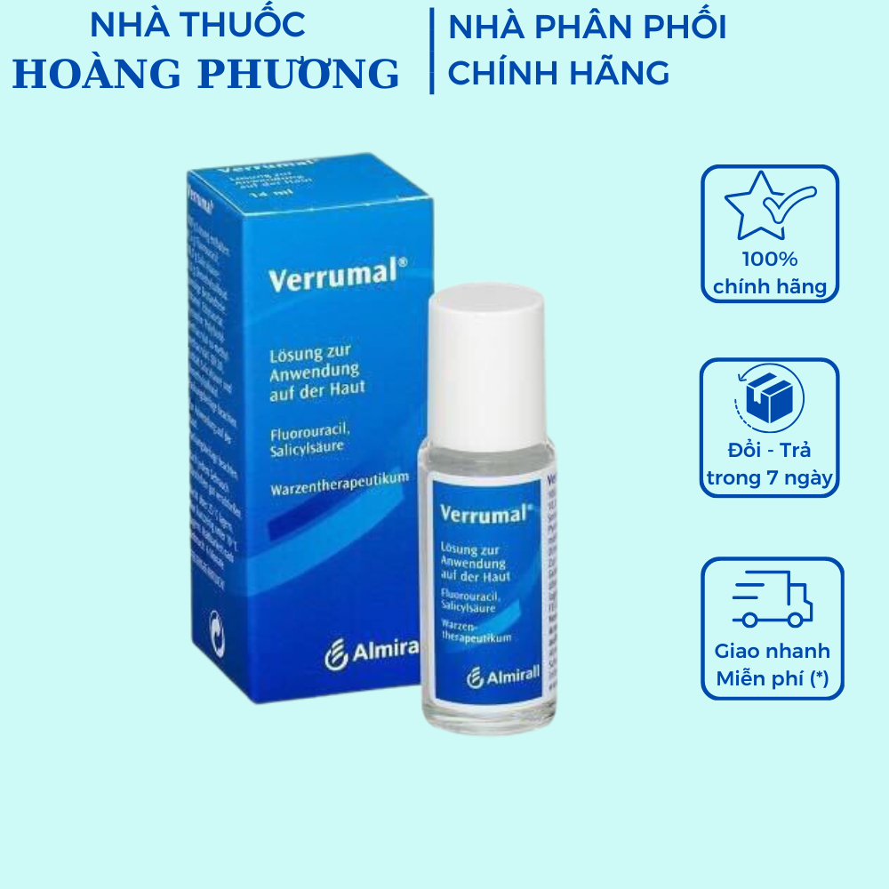 Verrumal solution 13ml thổi bay Sùi Mào Gà, Mụn Cóc nhập chính hãng của ...