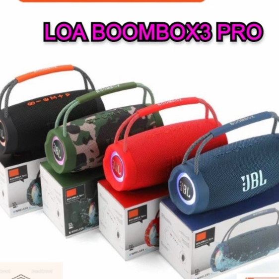 Loa Bluetooth Boombox 3 Pro Bass Mạnh Âm Thanh Lớn Cực Đỉnh Bluetooth 5 ...
