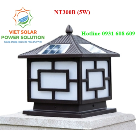 ĐÈN TRỤ CỔNG NĂNG LƯỢNG MẶT TRỜI NT-300B, CÔNG SUẤT 5W, CAO CẤP | Shopee Việt Nam
