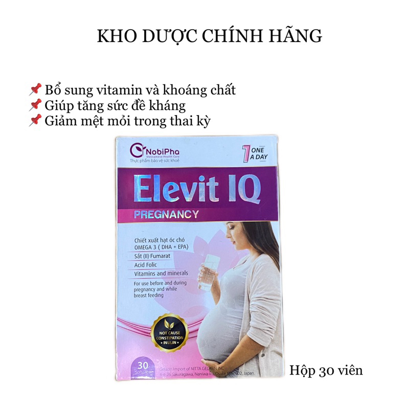Elevit IQ -Vitamin bầu-Viên uống tổng hợp cho bà bầu lọ 30v-Bổ sung ...