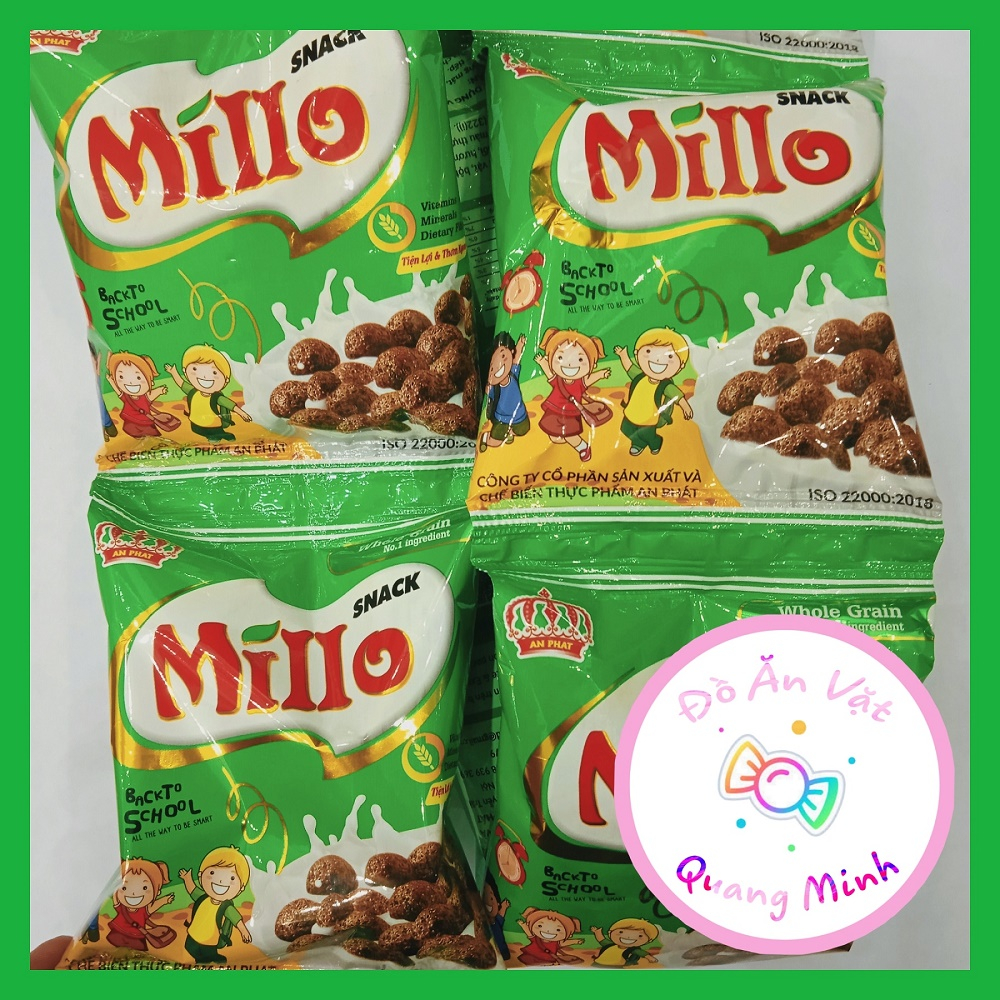 10 gói Snack Millo An Phát thơm ngon hấp dẫn,đồ ăn vặt giá rẻ, đồ ăn ...