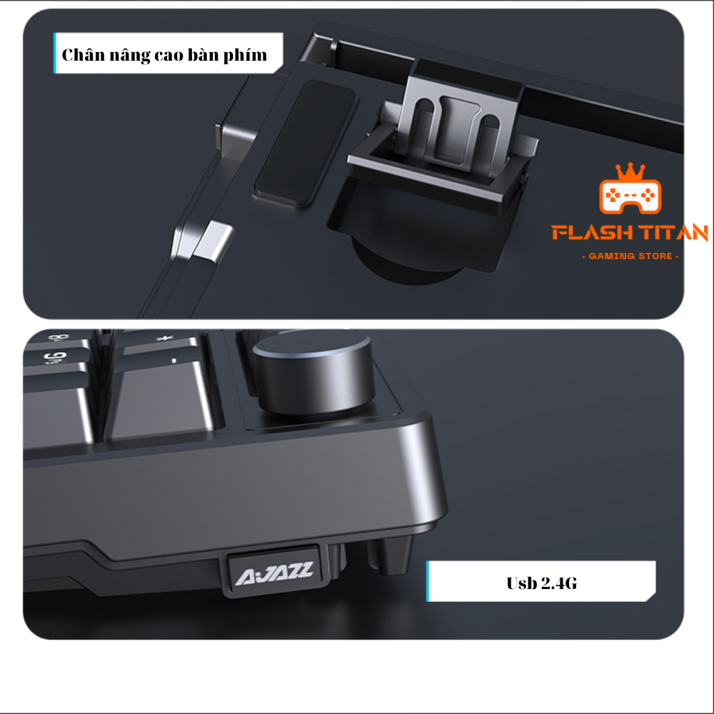 Bàn phím cơ Gaming không dây Ajazz AK992 Brown switch - Hỗ trợ hotswap - Bảo hành 1 năm | Shopee ...