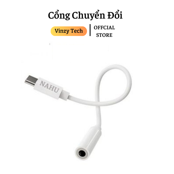 Cổng chuyển đổi chính hãng từ Vinzy - Type-C to 3.5mm, hỗ trợ nghe nhạc ...