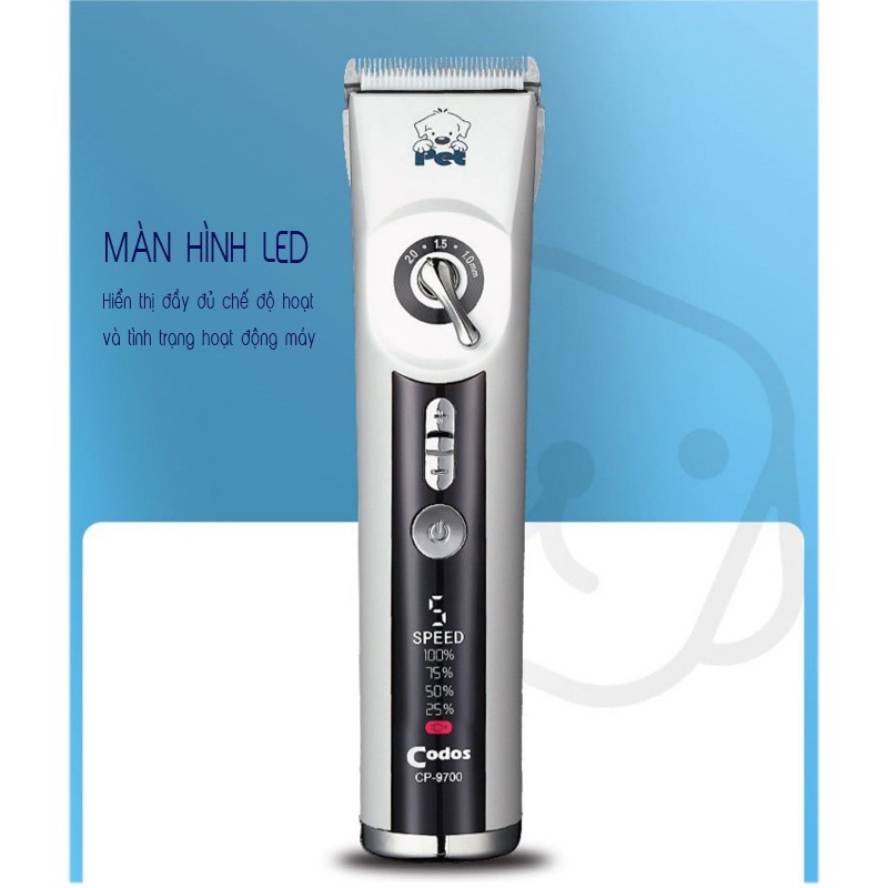 (CODOS CP 9700) Tông đơ cắt tỉa lông chó mèo - Tông đơ cắt tỉa thú cưng ...