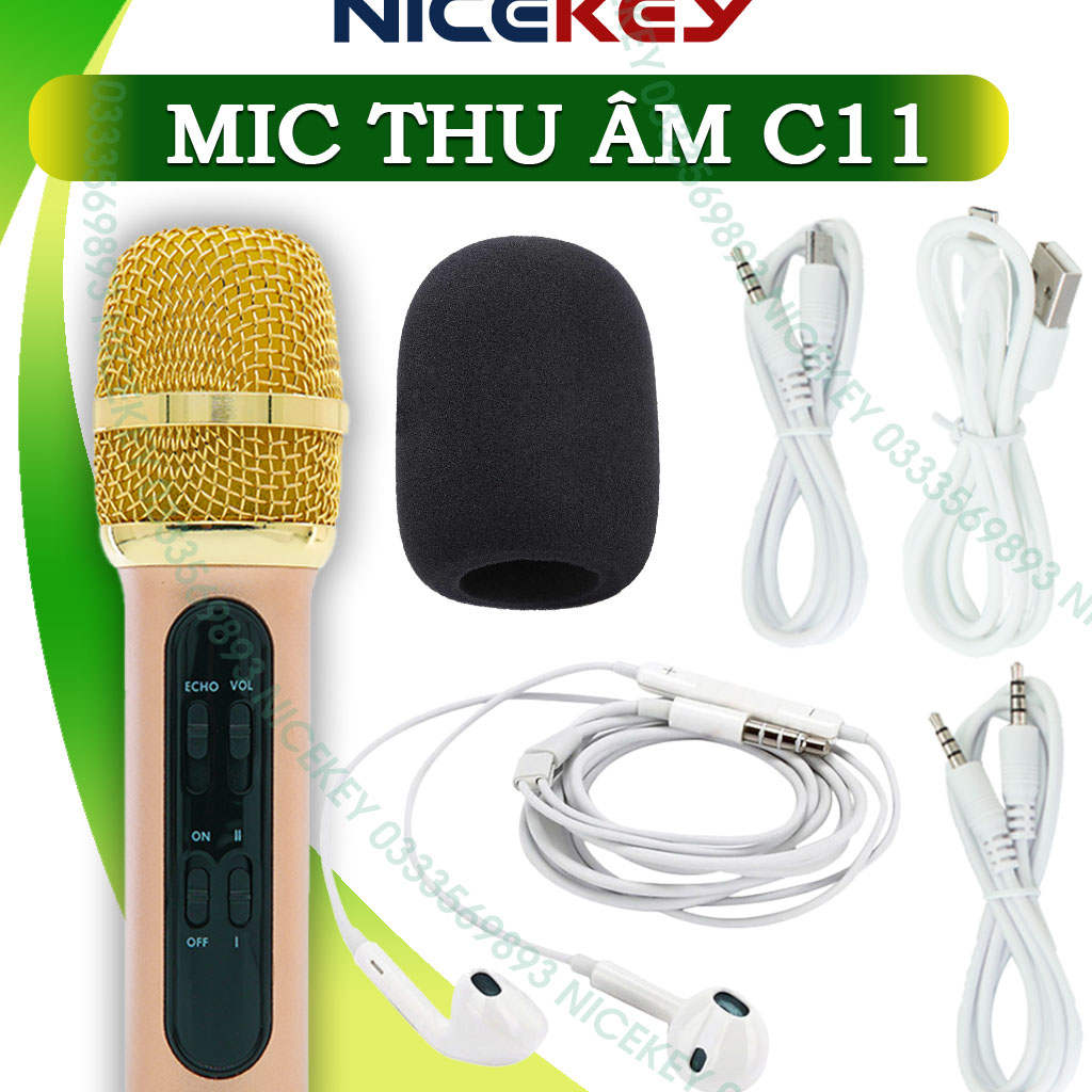 Mic C11 Nâng Cấp 3 Dây , Hàng chính hãng Loại 1, Micro C11 Hát Cực Hay ...