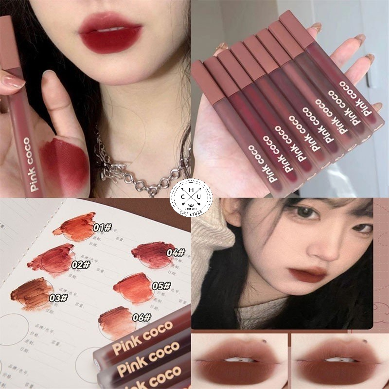 (Rẻ Vô Địch) Son Kem Lì Pink COCO Dưỡng Ẩm Mềm Môi Chống Thấm Nước Lâu ...