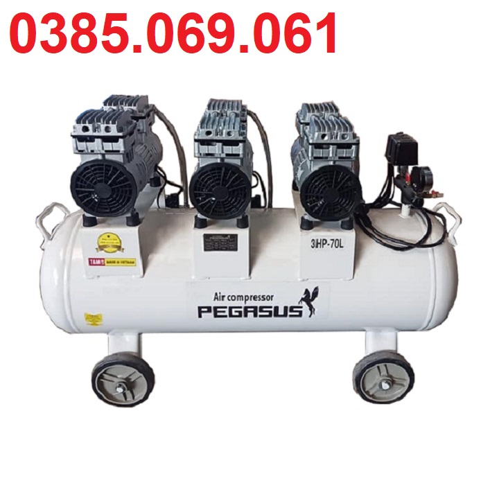 Máy Nén Khí Không Dầu Pegasus 3HP 70L TM-OF750x3-70L | Shopee Việt Nam