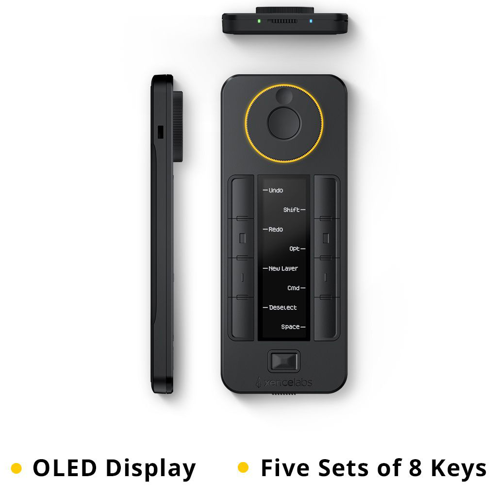 Điều Khiển Không Dây Màn Hình OLED 40 Có Vòng Dial & Phím Tắt - Remote ...