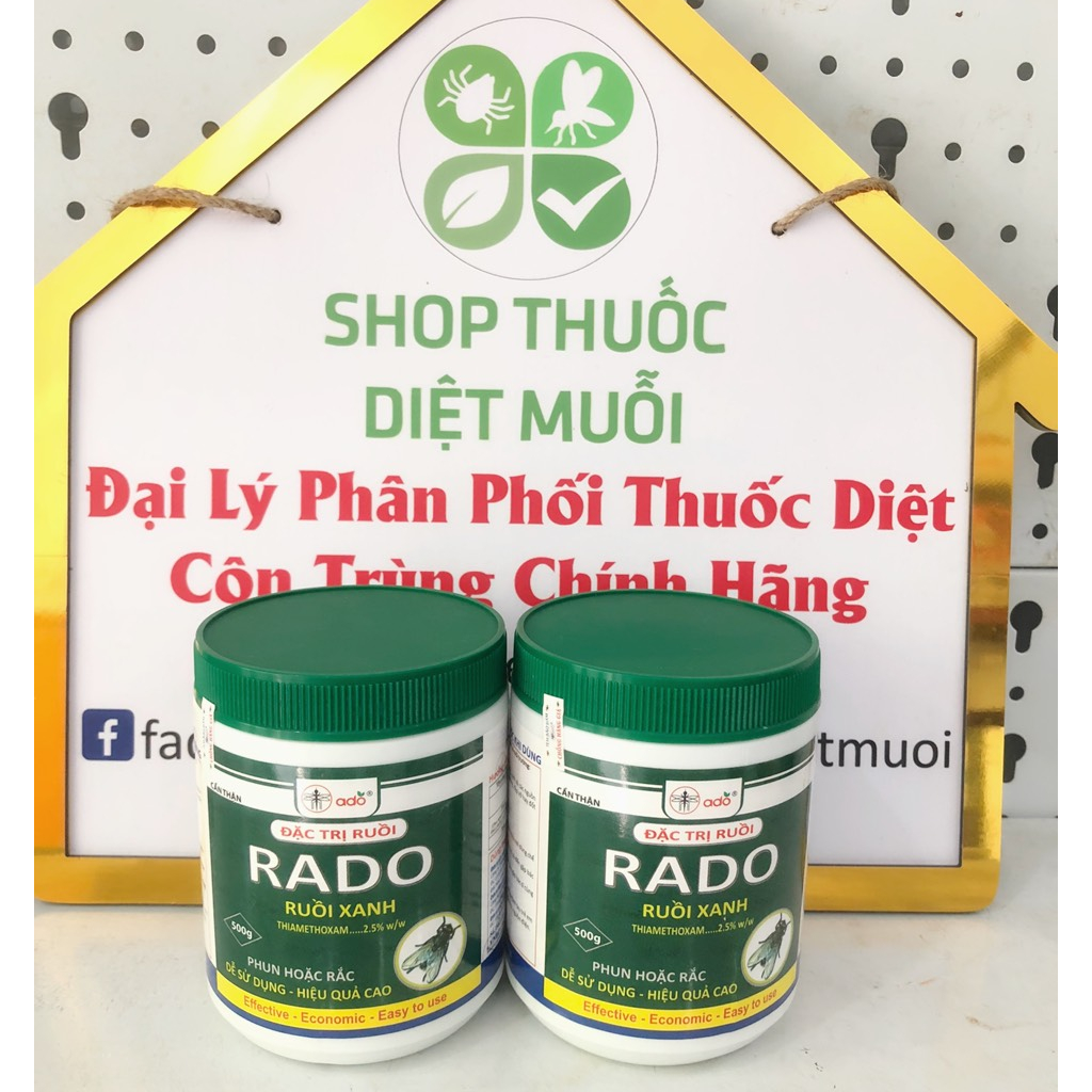 Thuốc diệt ruồi không mùi có thể phun hoặc rắc RADO - HỦ 500GR | Shopee ...