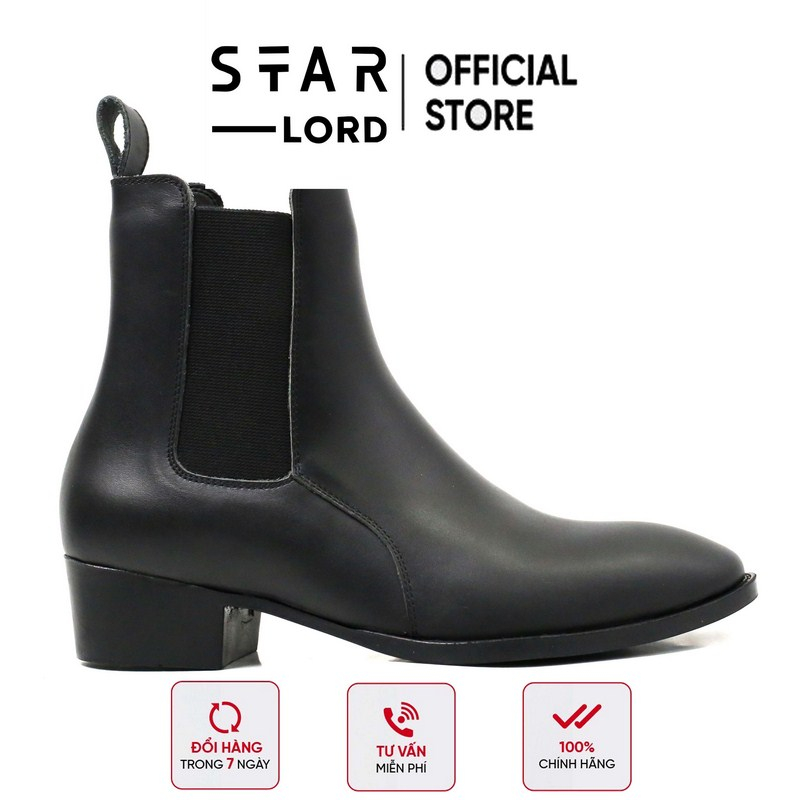 Giày Chelsea Boot Da Bò Cao Cấp SL1146 Đế Cao 5cm StarLord High Heel ...