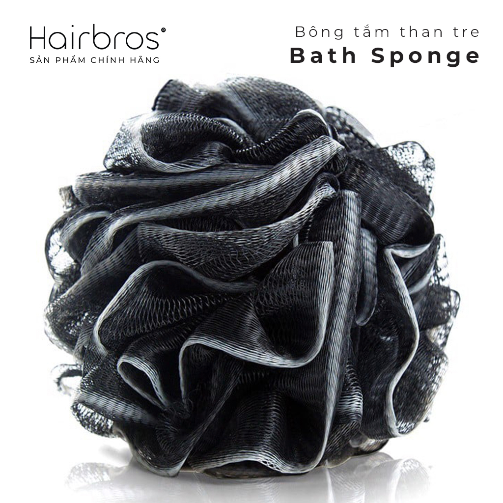Bông tắm than tre Natural Charcoal Bath Sponge - size XL - 60gr ...