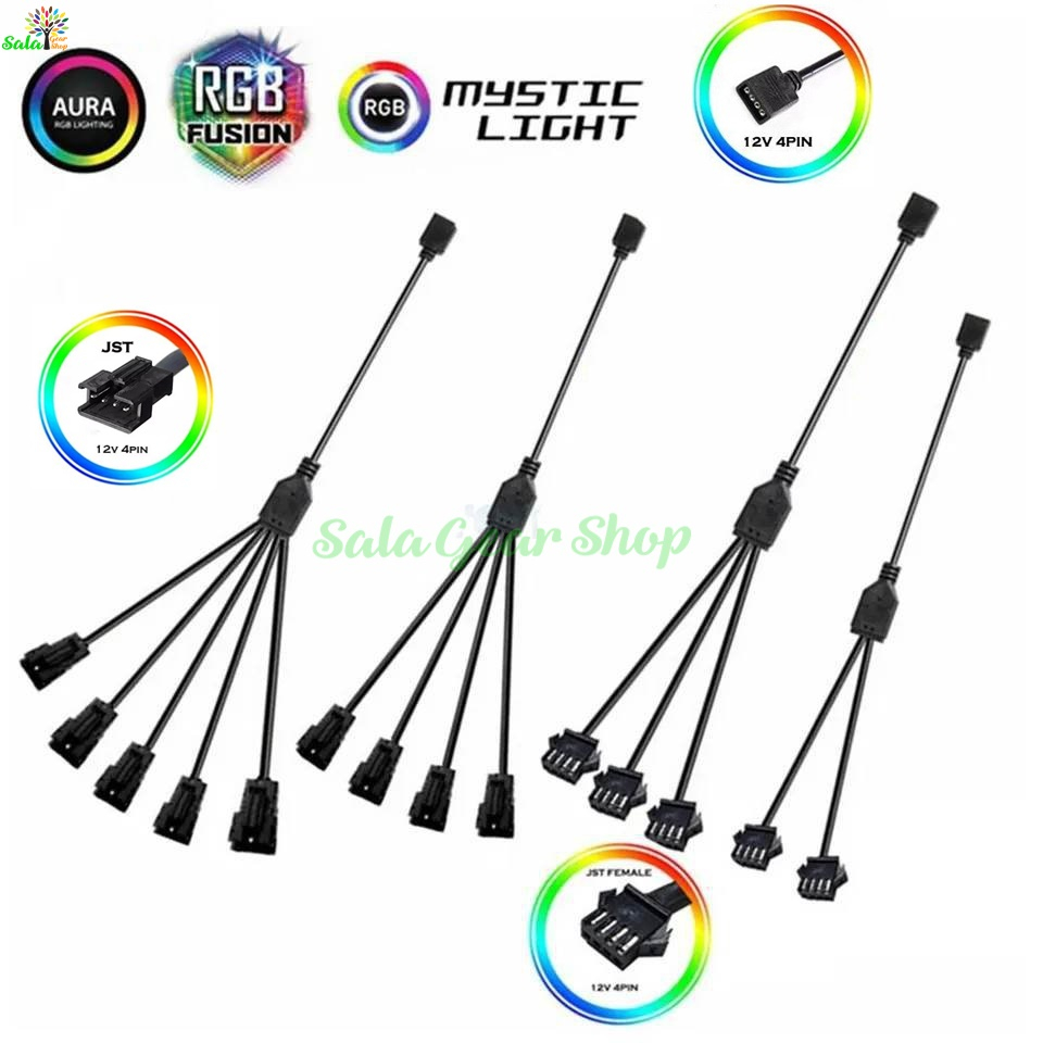 Dây chuyển chân LED RGB 12v 4pin ra chân SM 4Pin Male/Female | Shopee ...