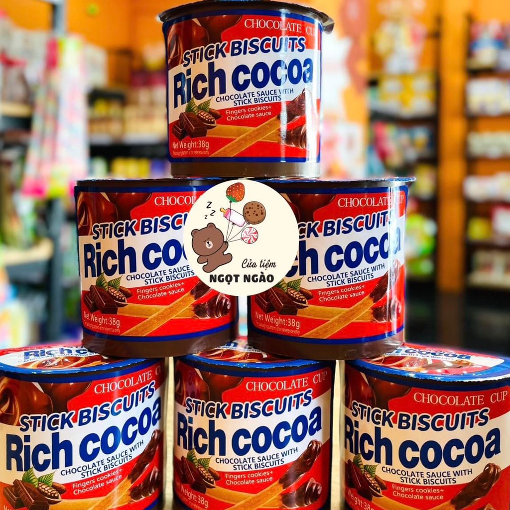 Que Chấm Socola Rich Cocoa Thùng 16 hộp | Shopee Việt Nam