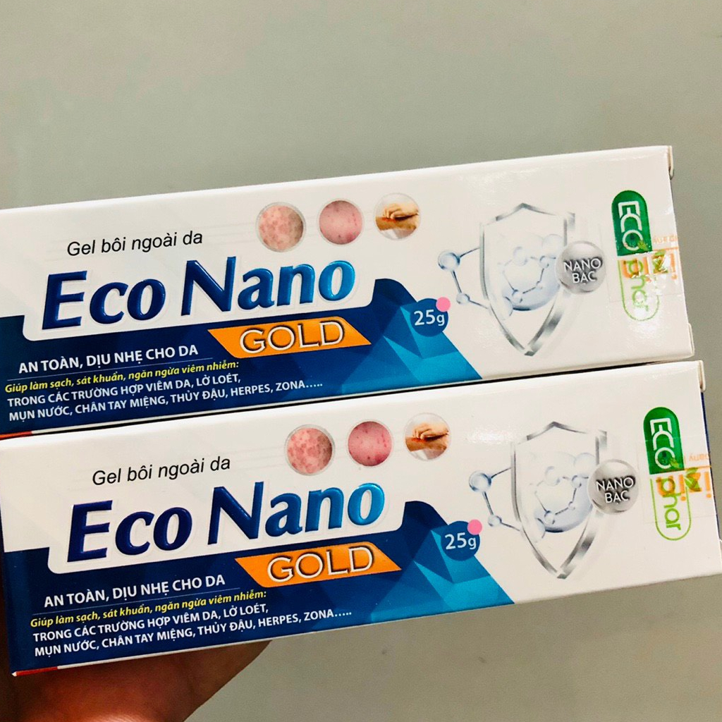 [CHÍNH HÃNG] Tuýp Bôi Nano Bạc Eco Nano Ngừa Viêm Da, Lở Loét, Mụn Nước ...