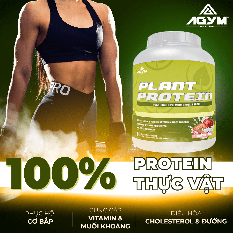 Plant Protein AGYM - 100% Vegan Choice 600g | Shopee Việt Nam