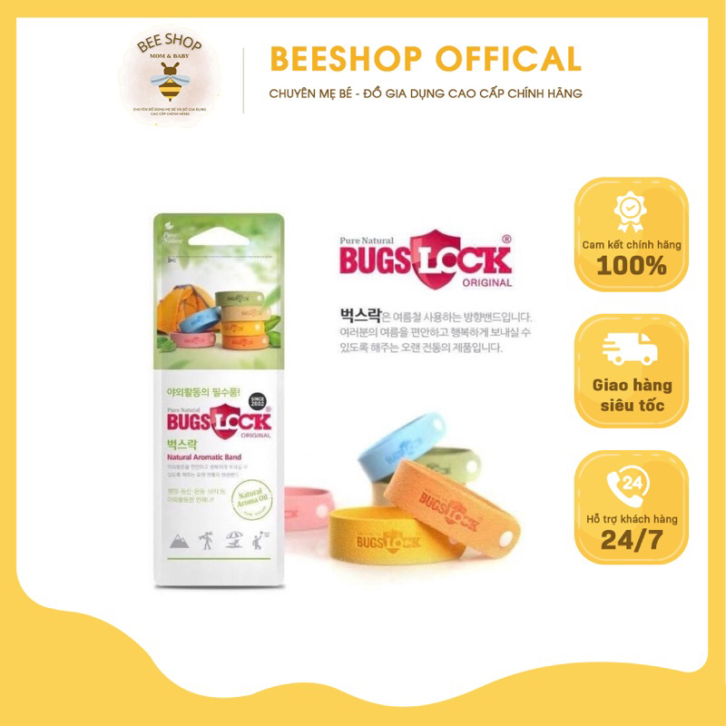 Vòng chống muỗi cho bé/người lớn thiên nhiên Bugs Lock Natural Aromatc ...