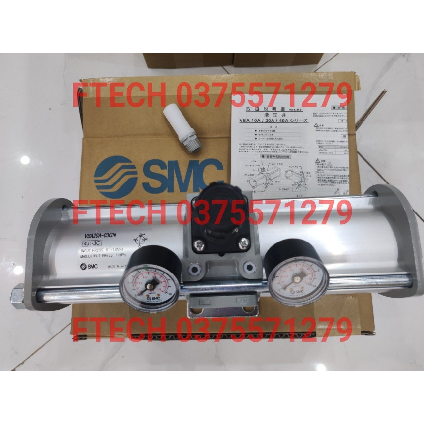 VBA20A-03GN bộ tăng áp VBA20A-03GN VBA10A VBA20A VBA40A VBA43A khí nén SMC | Shopee Việt Nam