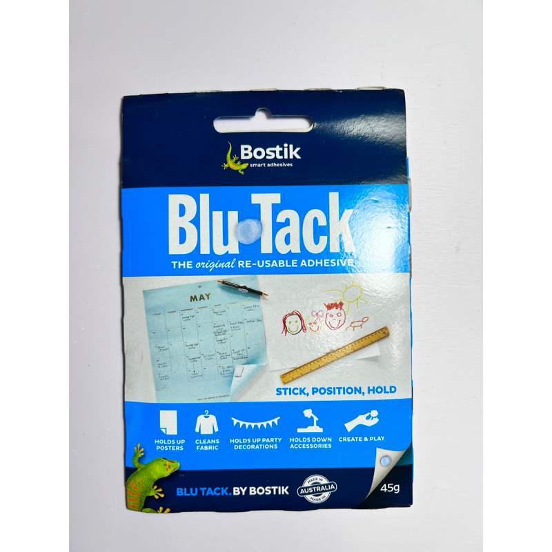 Keo đất dẻo, keo đất sét dính nail, dán mô hình, làm móng, vệ sinh tai nghe Blue Tack Bostik 75g ...