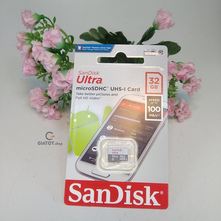 Thẻ nhớ 32Gb SanDisk Ultra Class 10 100Mb/s chính hãng | Shopee Việt Nam
