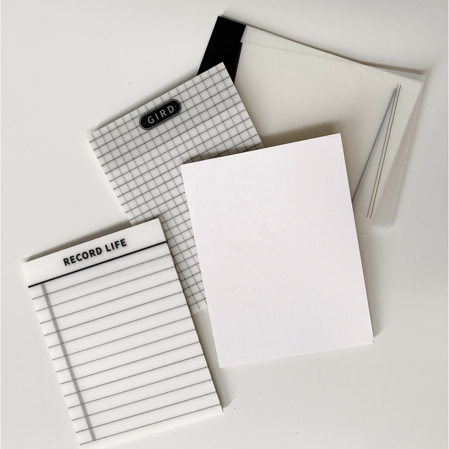 Giấy Note - Giấy Ghi Chú Trong Suốt Pet Có Đa Dạng Layout | Shopee Việt Nam