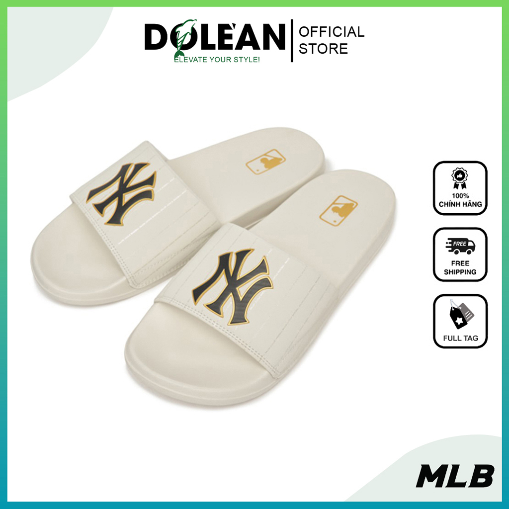 [CHÍNH HÃNG] Dép MLB Mound New York Yankees - Dép quai ngang nam nữ 3ALPAD323 | Shopee Việt Nam