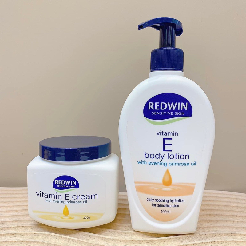 [Chính Hãng] Kem Dưỡng Da Vitamin E Redwin mùi thơm nhẹ 400ml và 300gr ...