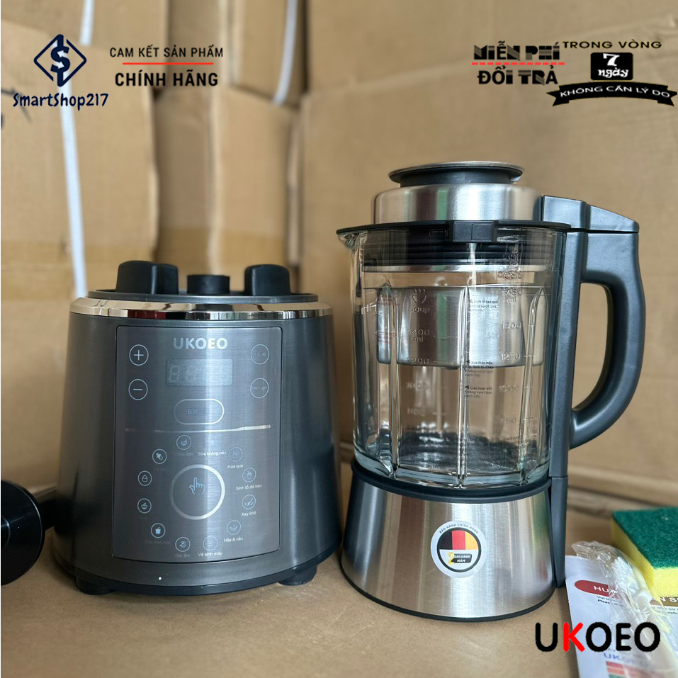 Máy Làm Sữa Hạt UKOEO PR5 Plus, Máy Làm Sữa Hạt UKOEO PR5S - Nắp INOX ...