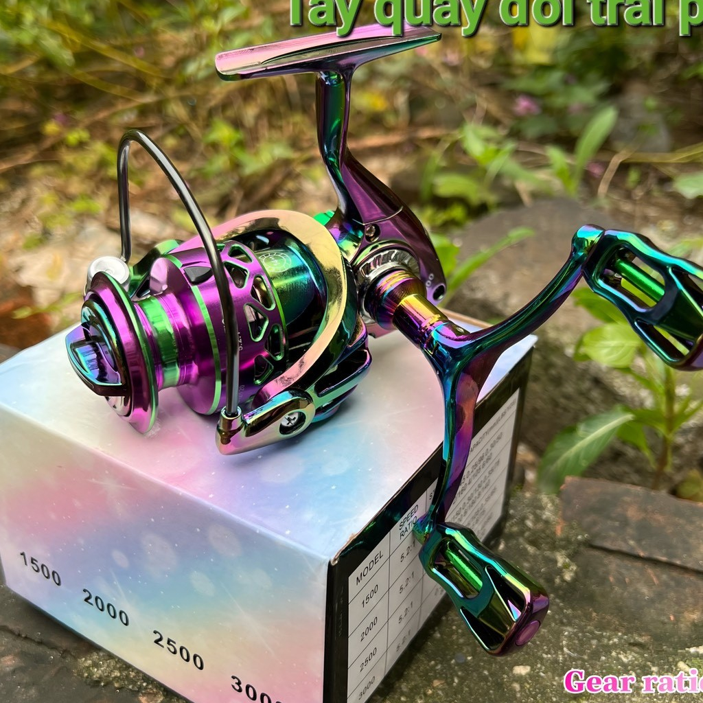 Máy câu cá máy câu lure kim loại cối nông siêu êm tay quay đôi TiTan ...