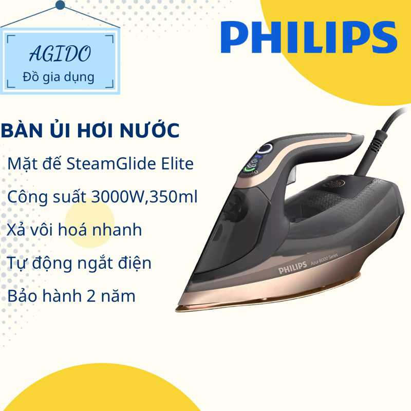 Bàn ủi hơi nước Philips DST8041 - Hàng chính hãng | Shopee Việt Nam