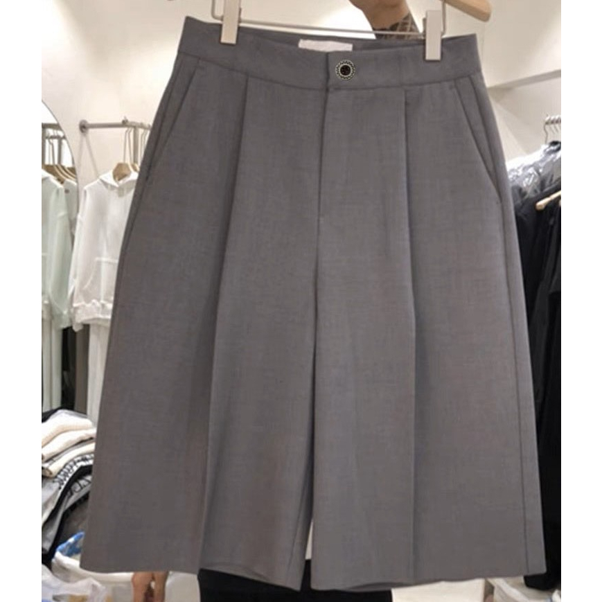 Quần Nữ Ống Rộng ( Lửng - Đũi ) Chất Vải Đũi Xước - Lưng Thung - Khóa ...