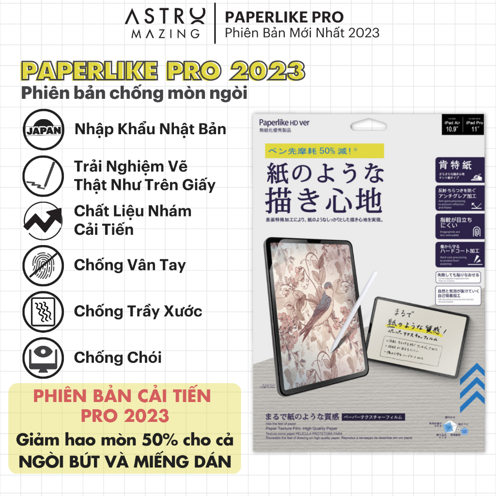 [Paperlike Pro] Dán màn hình iPad Paperlike Pro 2023 AstroMazing - Viết ...