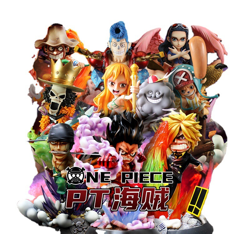 Mô hình PVC One piece PT series: Luffy, Zoro, Franky 26cm có base ...