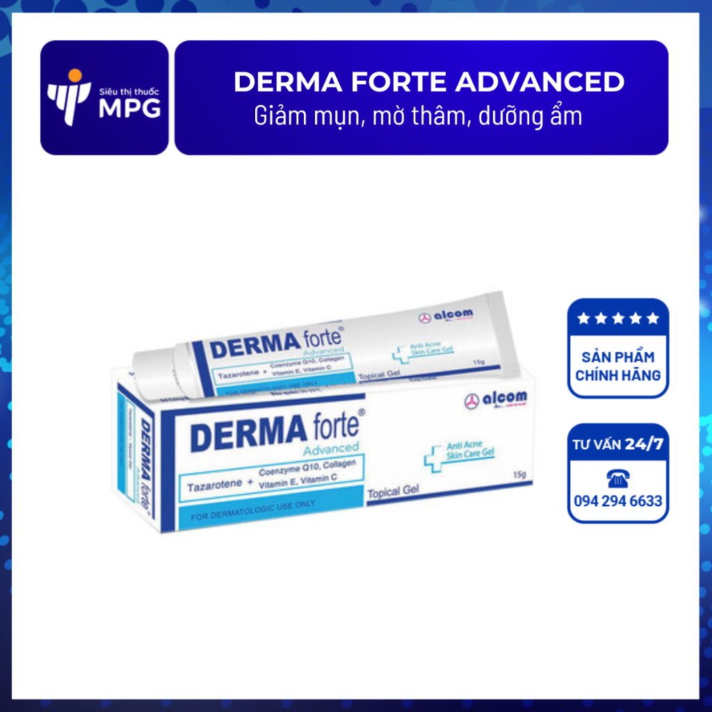 [CHÍNH HÃNG] Derma Forte Advanced 15g - Hỗ trợ giảm mụn mờ thâm dưỡng ...