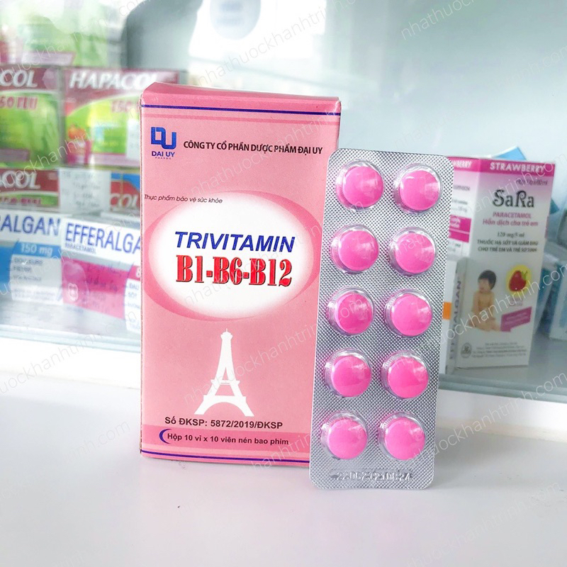 Viên uống Trivitamin B1-B6-B12 (hộp 100 viên) | Shopee Việt Nam