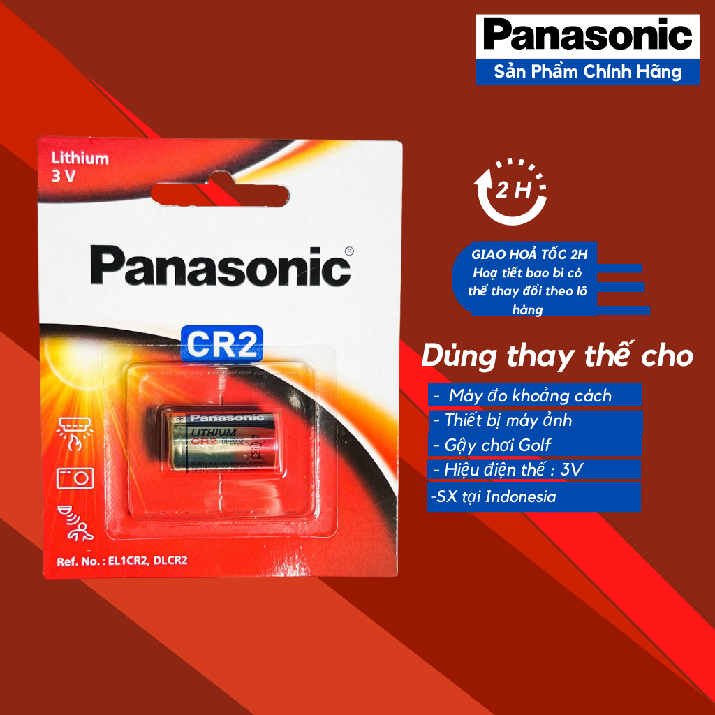 Pin CR2 Panasonic Siêu Bền 3V Vỉ 1 Viên - Hàng Chính Hãng | Shopee Việt Nam